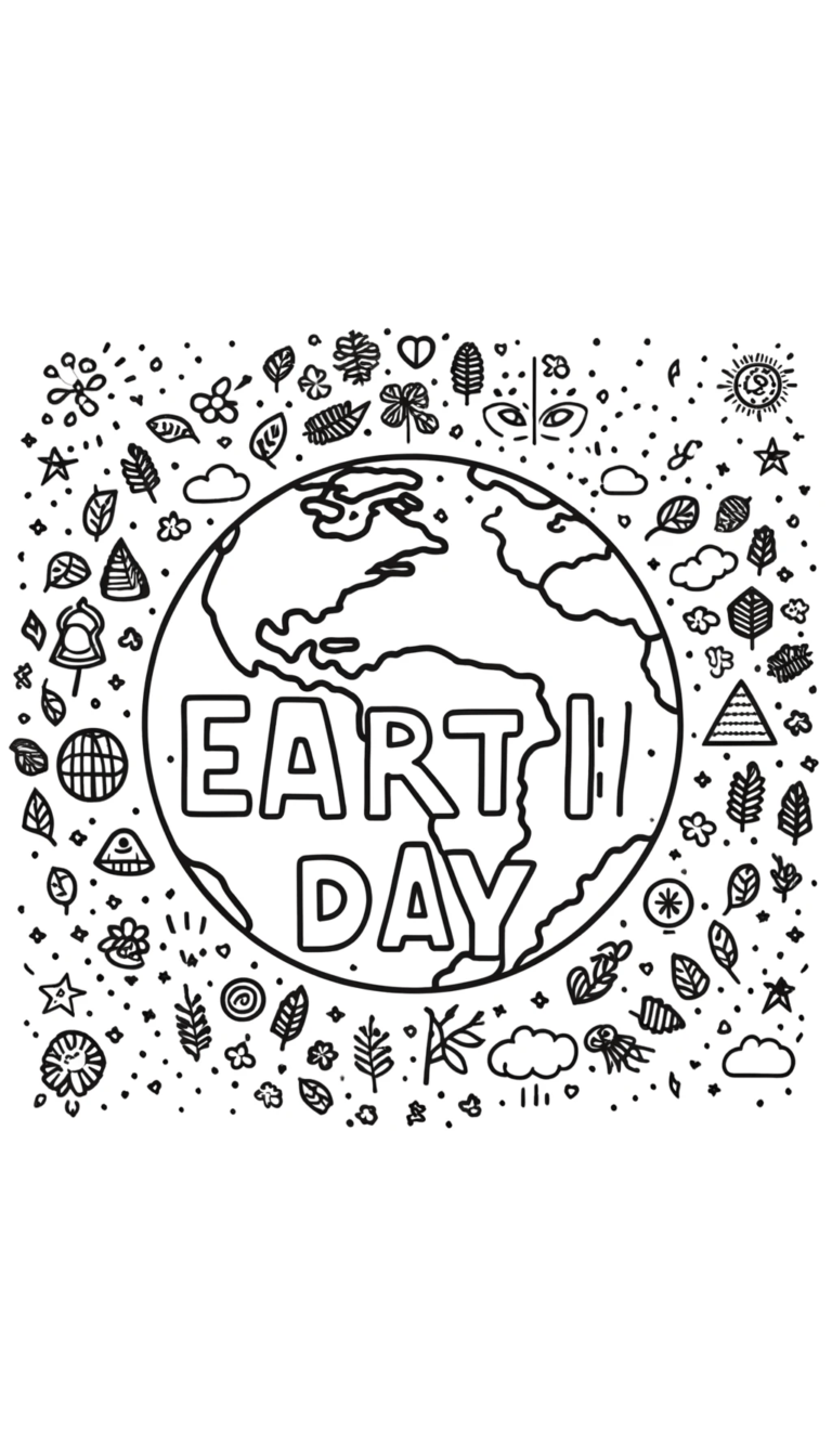 25 Coloriage Jour De La Terre: Gratuit pour les petits éco-héros