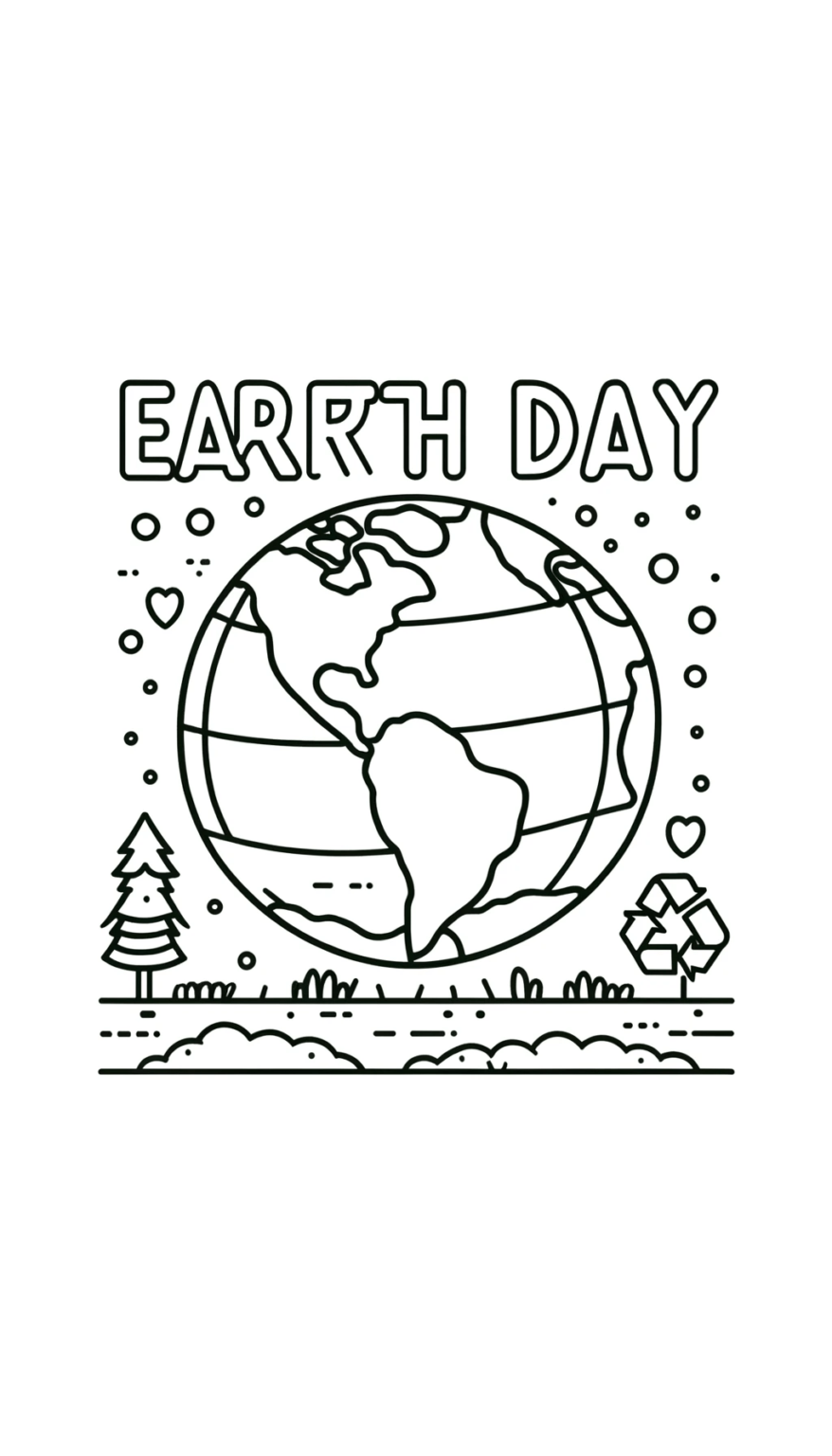 25 Coloriage Jour De La Terre: Gratuit pour les petits éco-héros