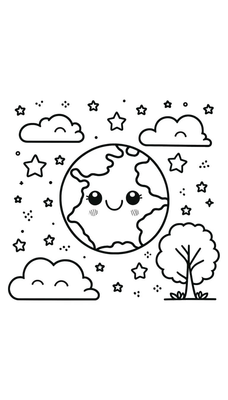 25 Coloriage Jour De La Terre: Gratuit pour les petits éco-héros