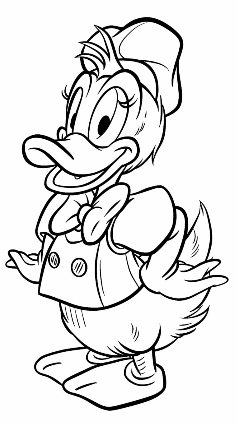 26 disegni di Paperino da colorare: divertimento per tutti!