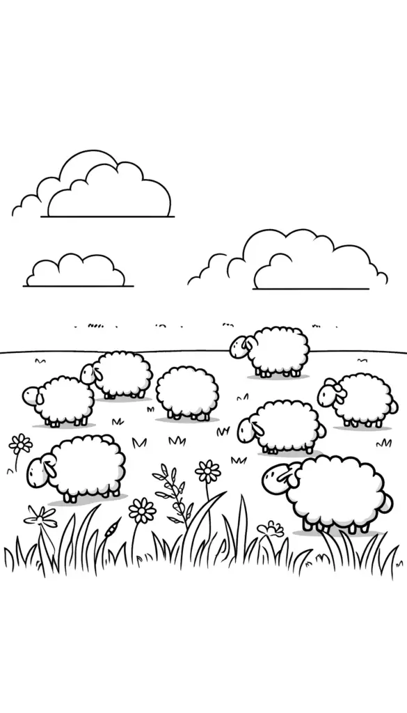 30 dibujos para colorear de ovejas: ¡conviértete en un artista de ovejas!