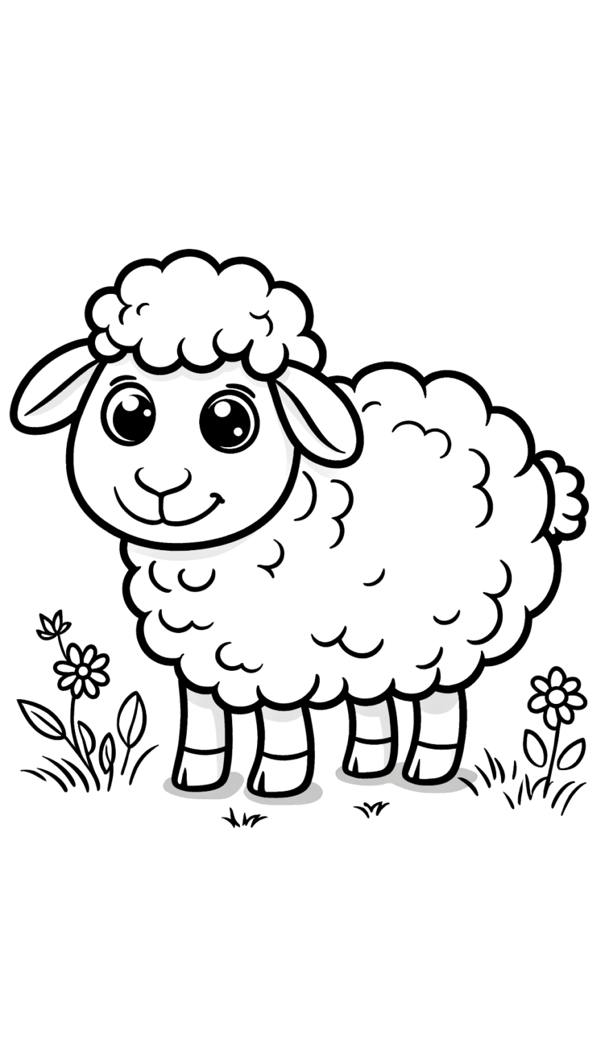 30 dibujos para colorear de ovejas: ¡conviértete en un artista de ovejas!
