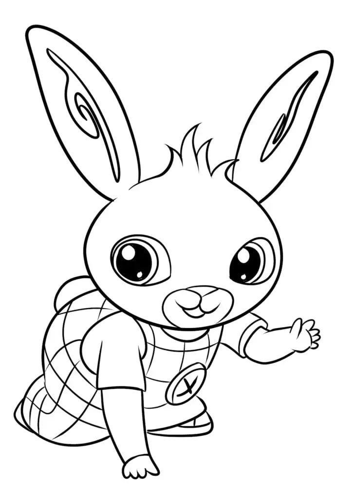 31 Bing Coloring Pages | Adventures with Bing and Flop