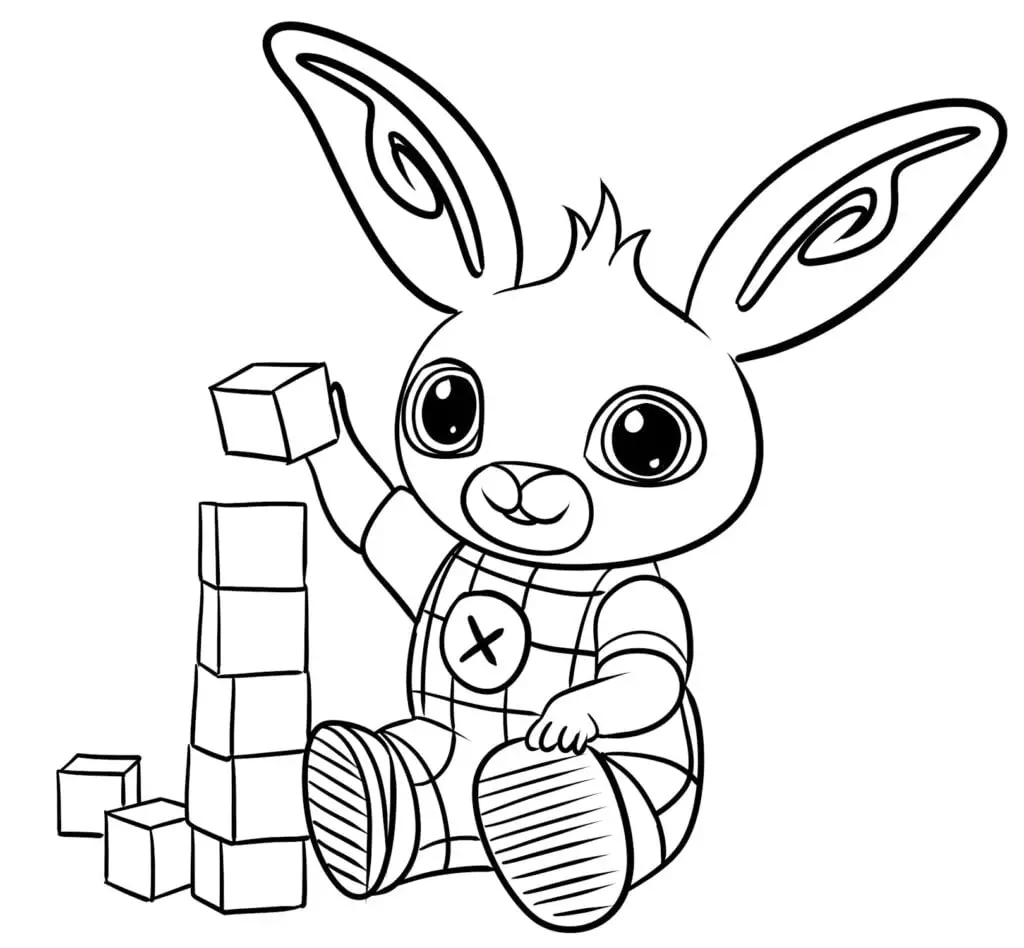 31 Bing Coloring Pages | Adventures with Bing and Flop