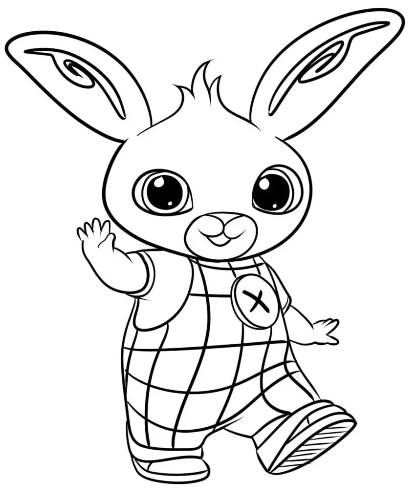 31 Bing Coloring Pages | Adventures with Bing and Flop