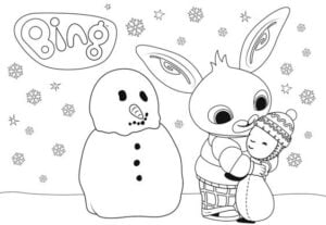 31 Bing Coloring Pages | Adventures with Bing and Flop