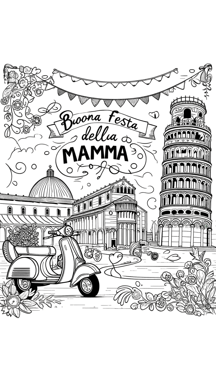 24 desene de Colorat de Ziua Mamei | Daruri din inimă