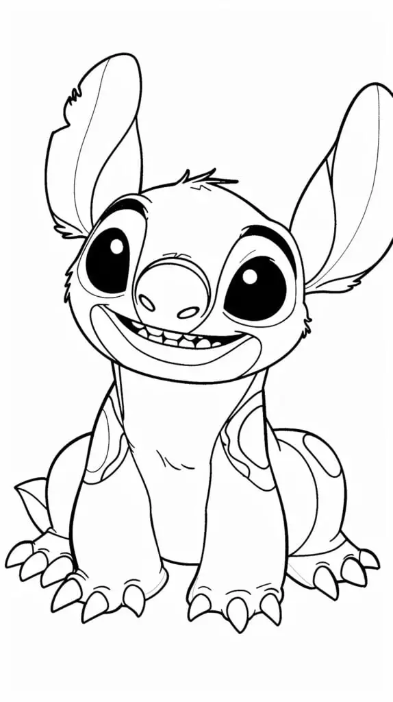 33 de desene de colorat Lilo și Stitch | Aventuri hawaiene!