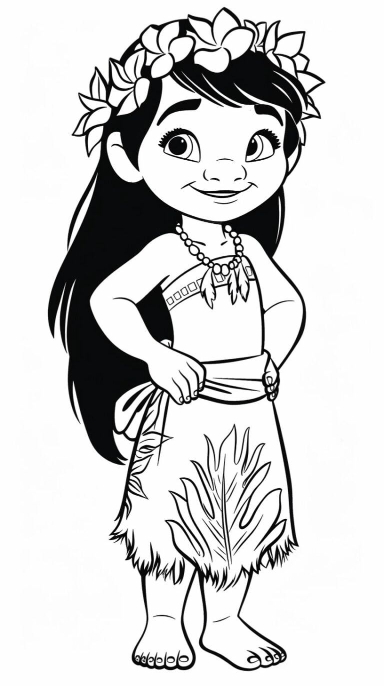 33 de desene de colorat Lilo și Stitch | Aventuri hawaiene!