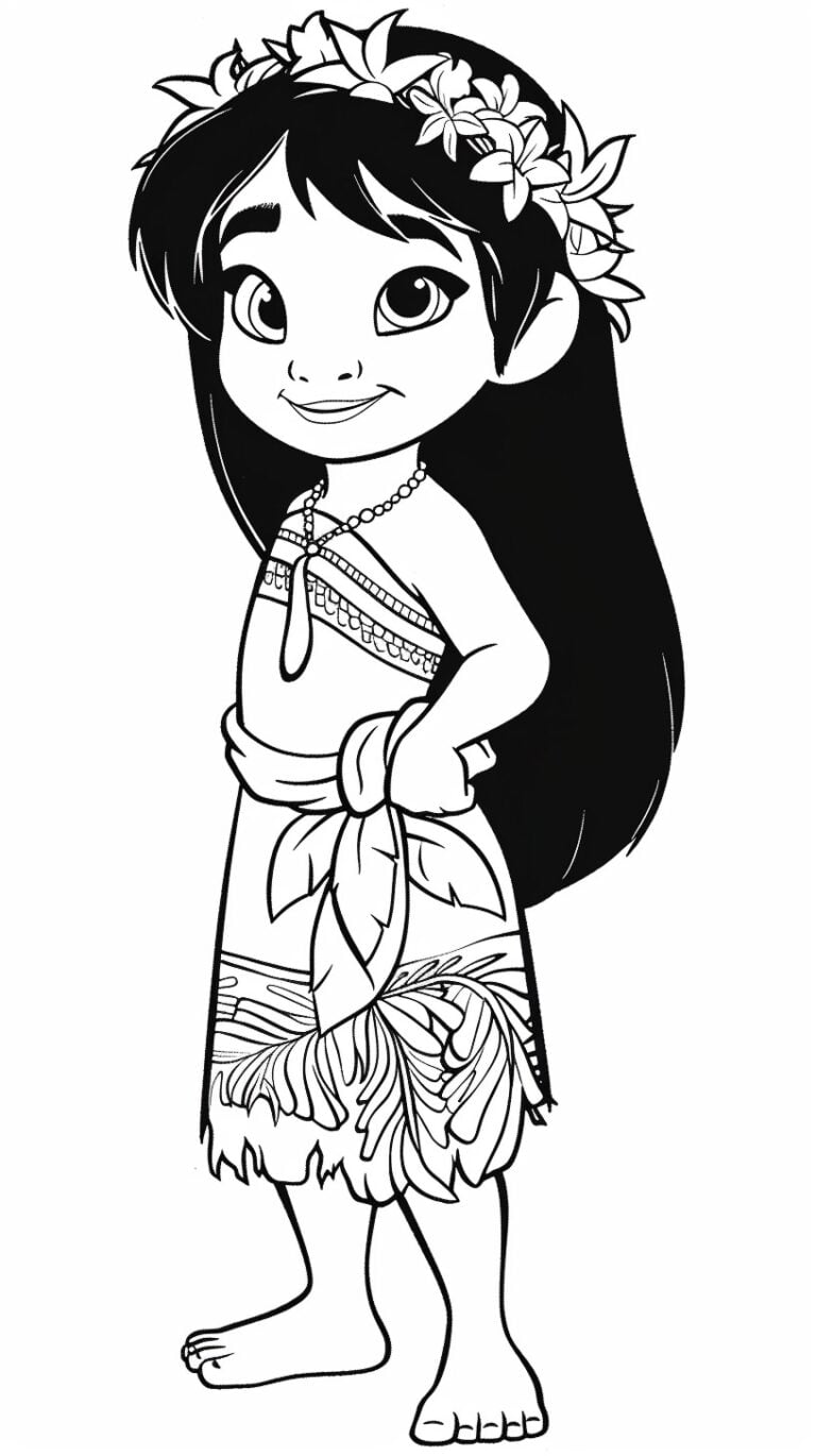 33 de desene de colorat Lilo și Stitch | Aventuri hawaiene!