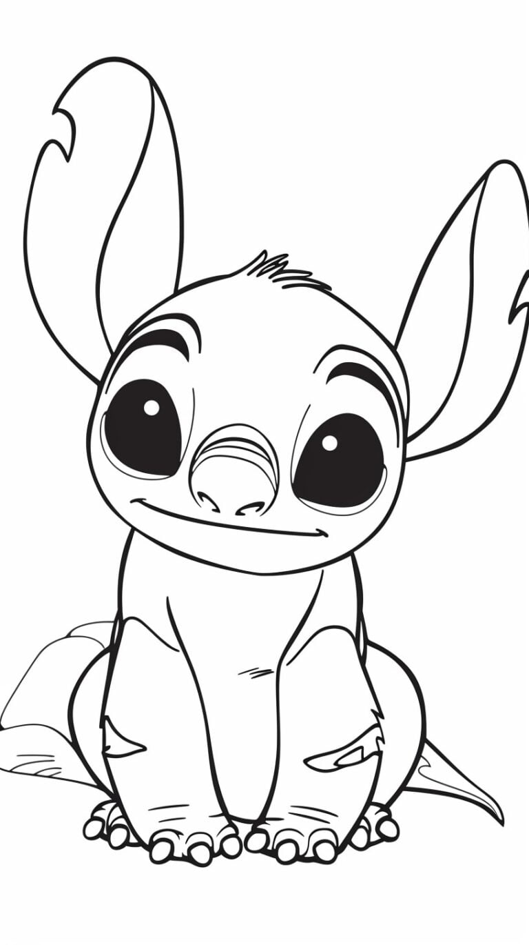 33 de desene de colorat Lilo și Stitch | Aventuri hawaiene!