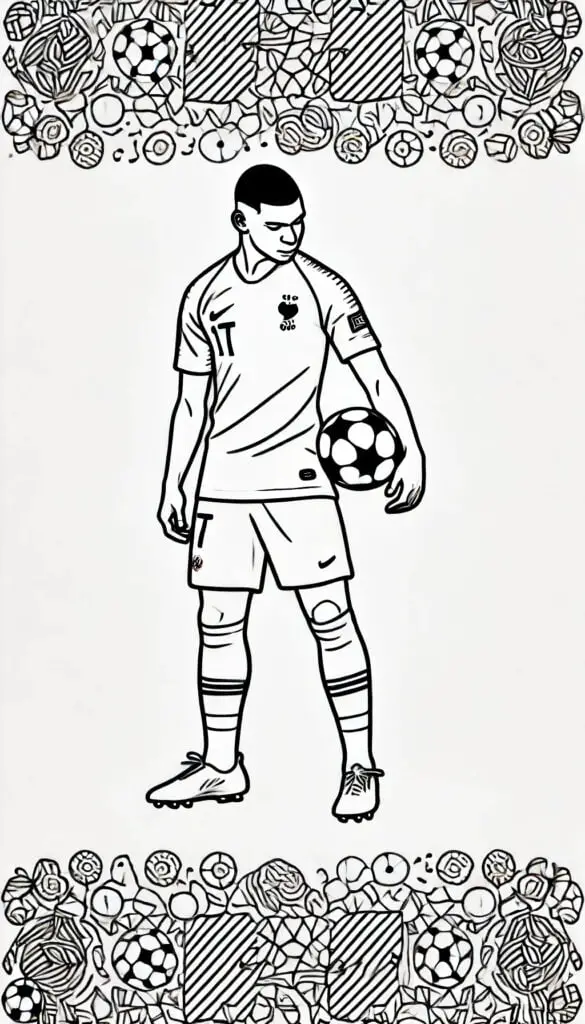 36 Kylian Mbappé Coloring Pages: Unleash the Champion!