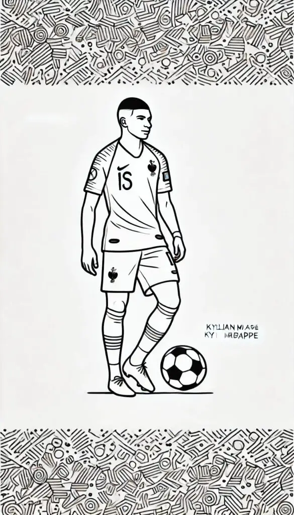 36 Kylian Mbappé Coloring Pages: Unleash the Champion!