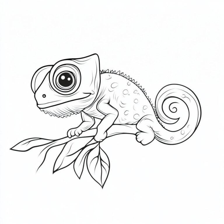 53 Coloriage Caméléon | Télécharger, imprimer et colorier
