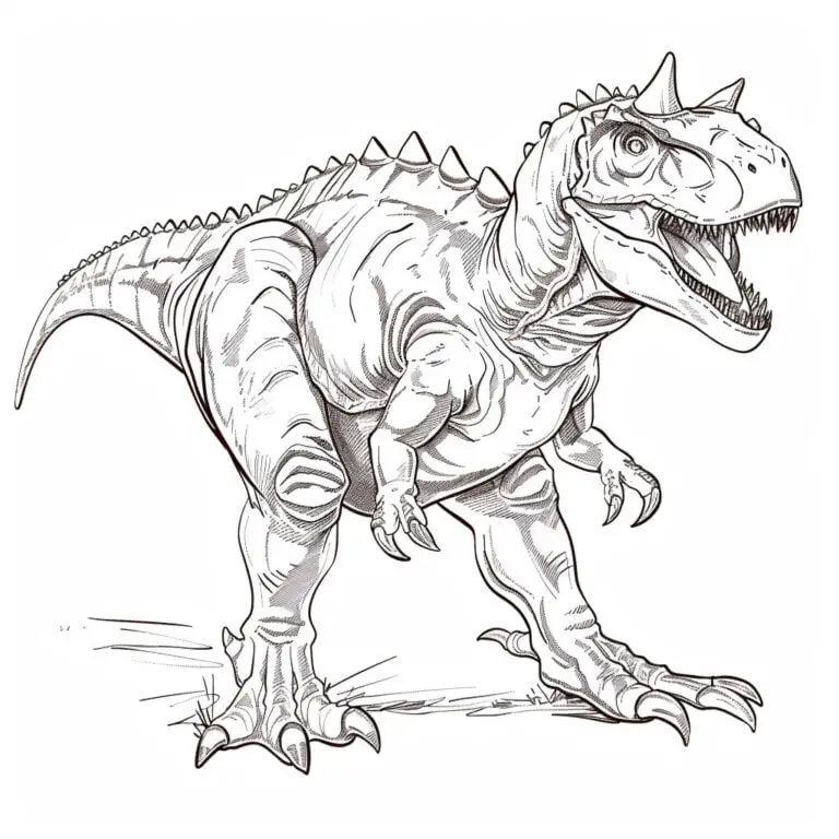 27 Carnotaurus kleurplaten | Laat creativiteit los