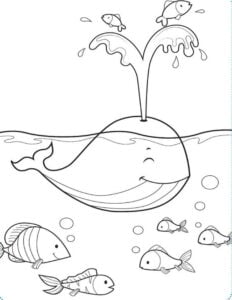 32 de desene de colorat cu balene de colorat și de imprimat gratuit