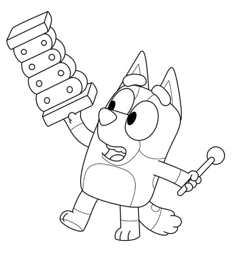32 desenhos Bluey colorir | Baixar, imprimir e colorir