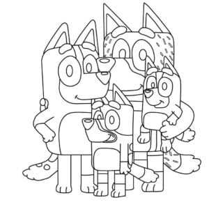 26 Disegni Bluey da Colorare | Scarica, Stampa e Colora