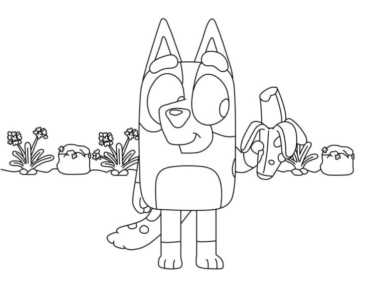 32 Desene Bluey a Colora | Descărcați, imprimați și colorați