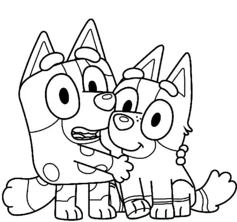 32 desenhos Bluey colorir | Baixar, imprimir e colorir