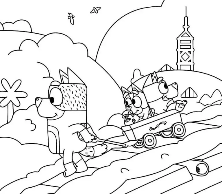 32 Disegni Bluey da Colorare | Scarica, Stampa e Colora
