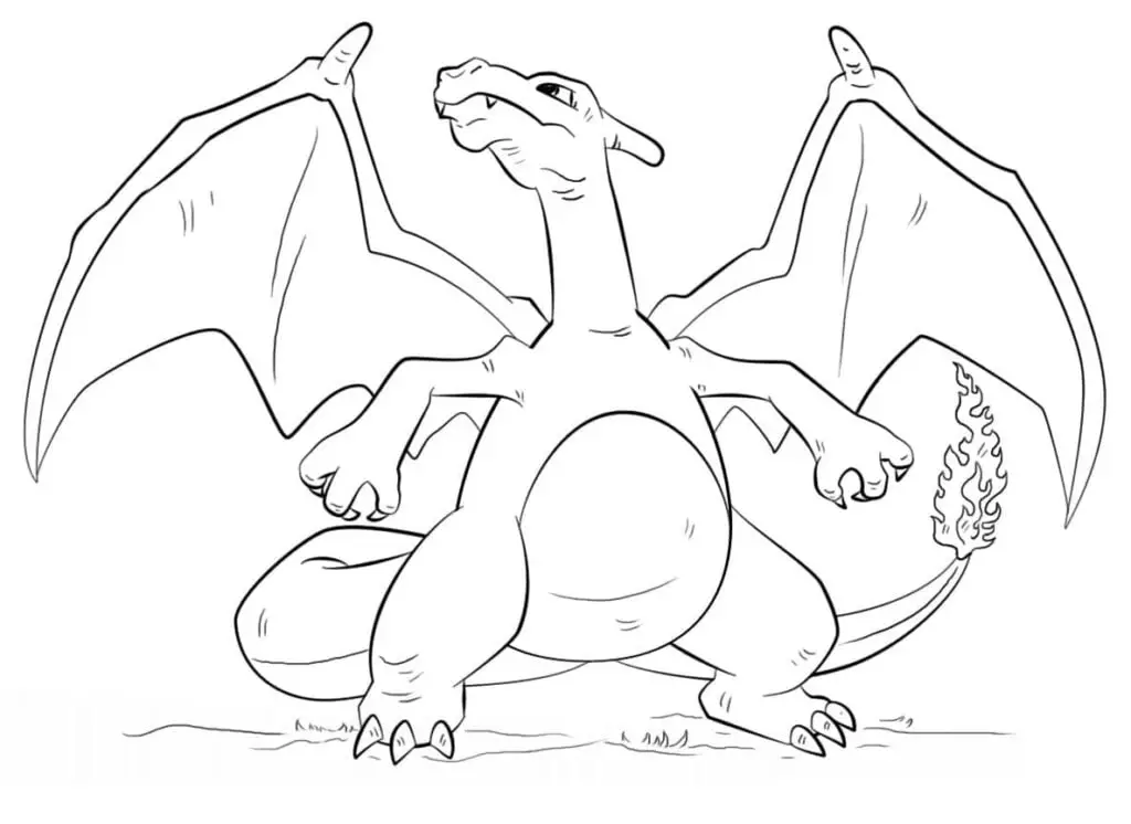 36 desenhos para colorir de Charizard | Liberte o Fogo Artístico!