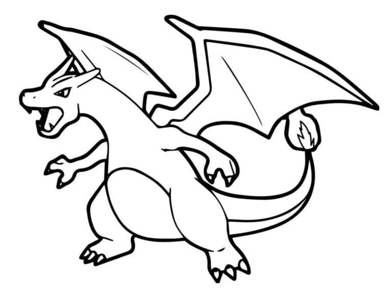 36 Disegni di Charizard da Colorare | Scatena il Fuoco Artistico!