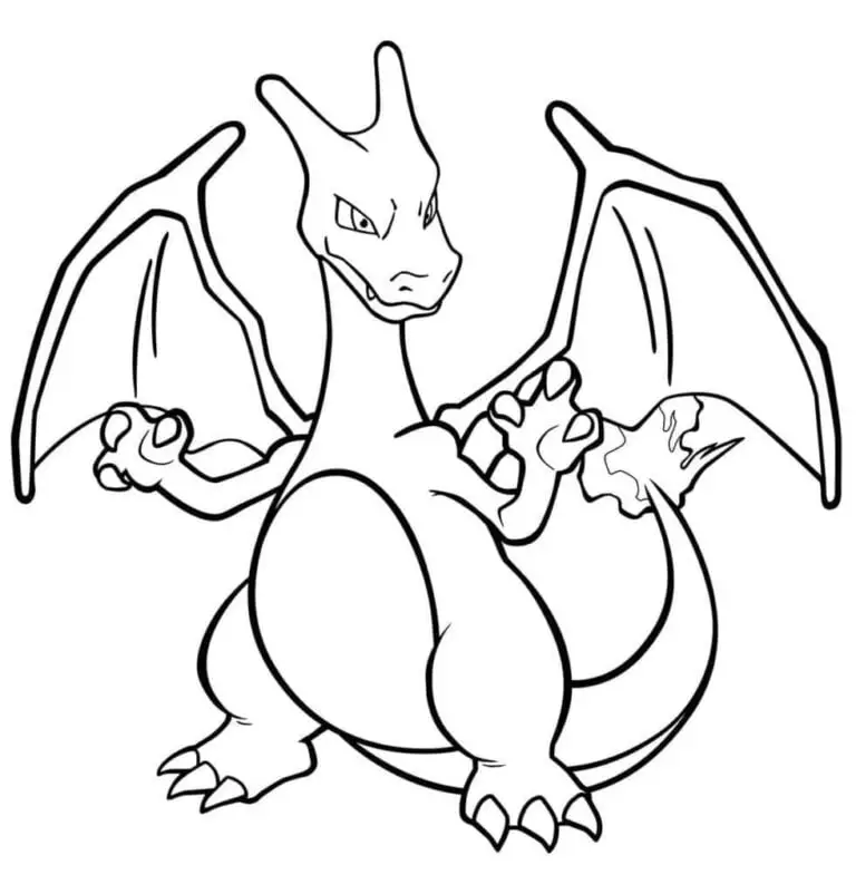 36 Disegni di Charizard da Colorare | Scatena il Fuoco Artistico!