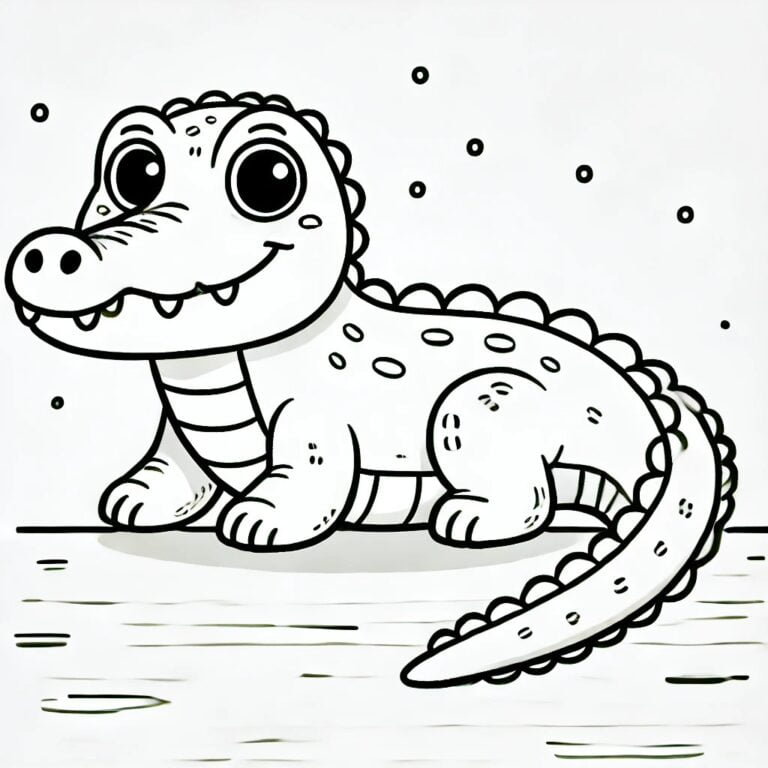 56 Disegni Coccodrillo da Colorare | Scarica e stampa PDF