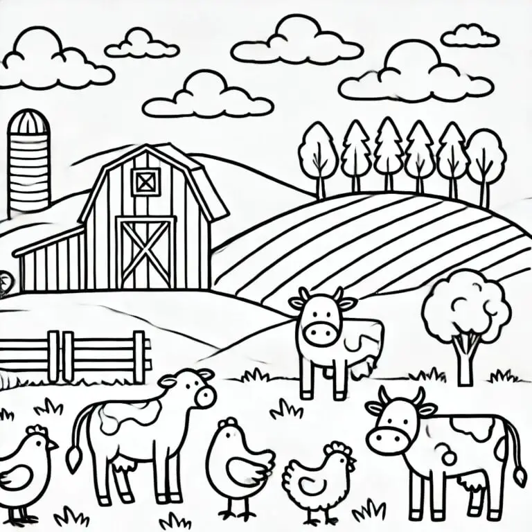 37 Desene de peisaj de colorat | Explorează și colorează natura