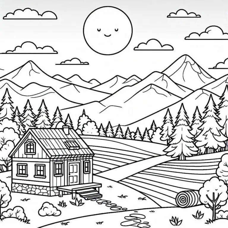 37 Disegni Paesaggi da Colorare | Esplora & Colora la Natura