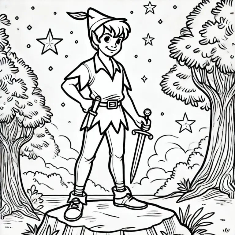 68 Disegni Peter Pan da Colorare | Scatena la tua Fantasia sull'Isola ...