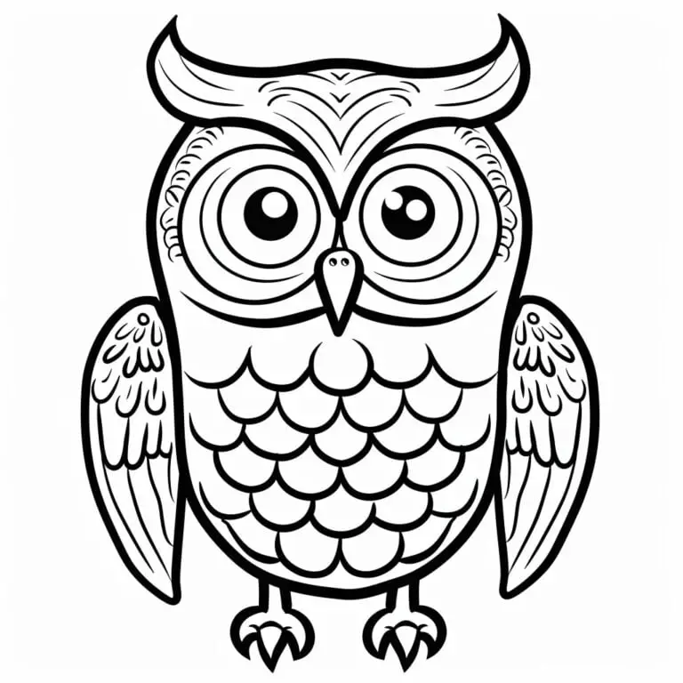 60 Disegni Gufo da Colorare per Bambini | Stampare e Colorare Online
