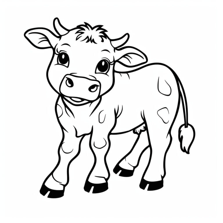 60 desene de colorat Vaca | Dezlănțuiți-vă imaginația la fermă