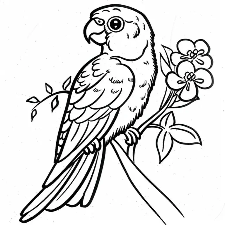 35 desenhos para colorir de papagaios: libere o arco-íris
