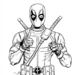 56 de desene de colorat Deadpool: eliberează-ți creativitatea!