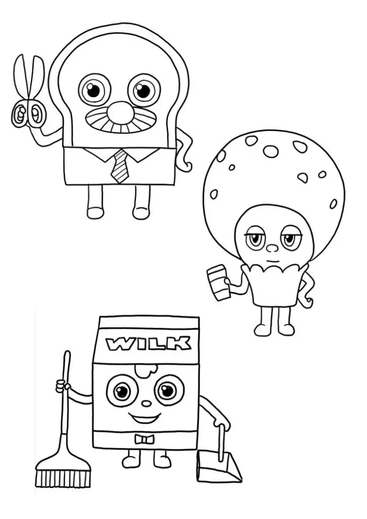 5 Bread Barbershop Coloring Pages | Have fun with Master Baker