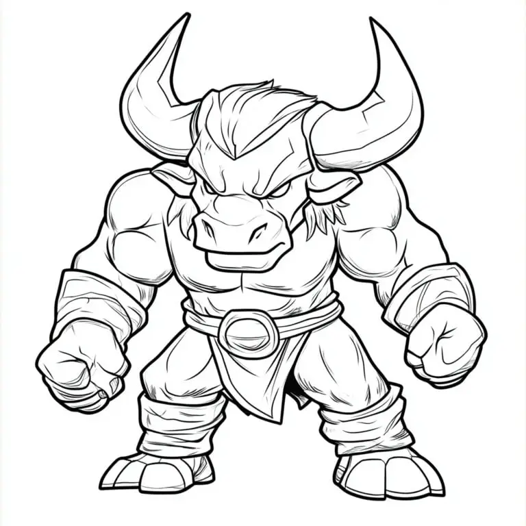 28 de desene de colorat Minotaur: distracție și mitologie!