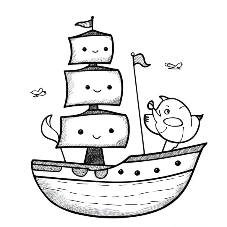 59 Disegni Navi da Colorare: Salpa per un'Avventura di Colori!