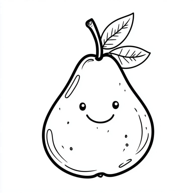 44 dibujos para colorear de peras: ¡da rienda suelta a tu imaginación ...