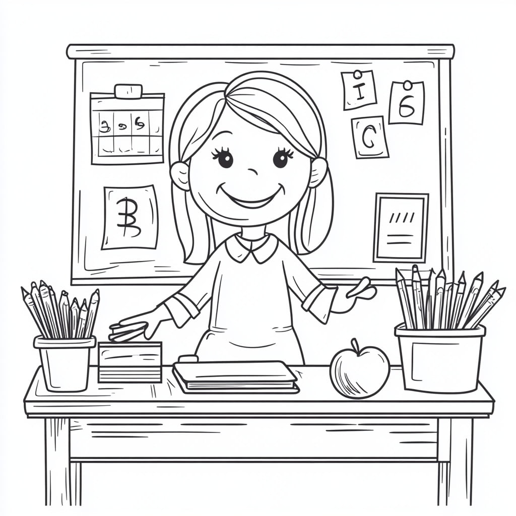 12 Teacher Coloring Pages Unleash Your Creativity