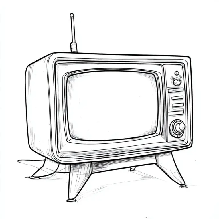 25 Television Coloring Pages | Unleash Your Imagination!