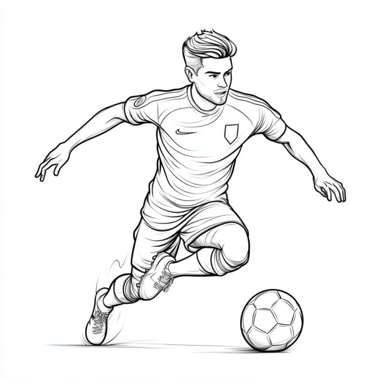 35 Dibujos De Cristiano Ronaldo Para Colorear | ¡Libera al campeón!
