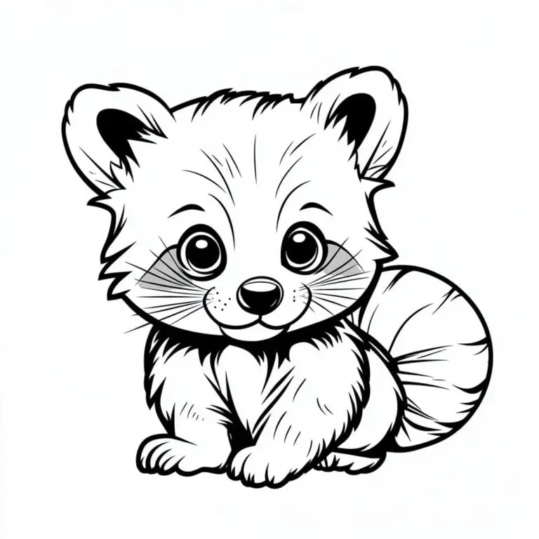 15 coloriage panda roux | PDF imprimable gratuit