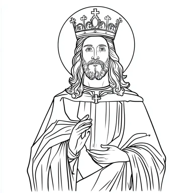 25 Disegni Cristo Re da Colorare - PDF stampabili gratuiti