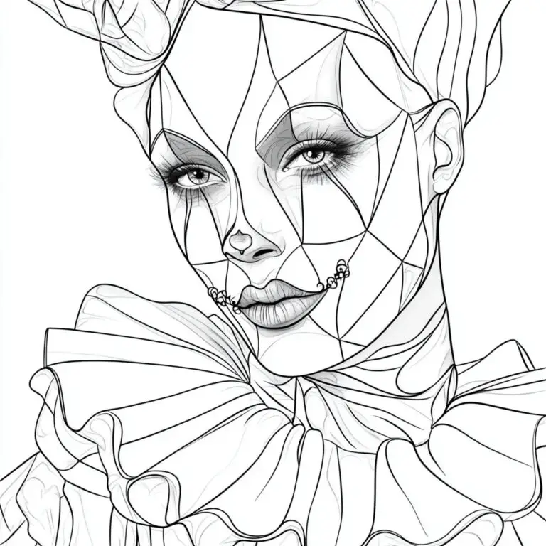 22 Harlequin Coloring Pages - Free Printable PDFs