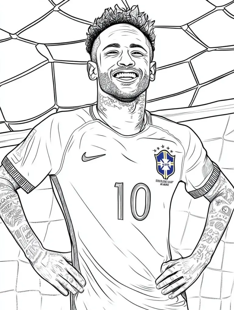 19 Desenhos Para Colorir De Neymar PDFs Para Impress o Gr tis