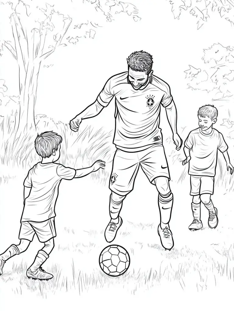19 Neymar Coloring Pages - Free Printable PDFs