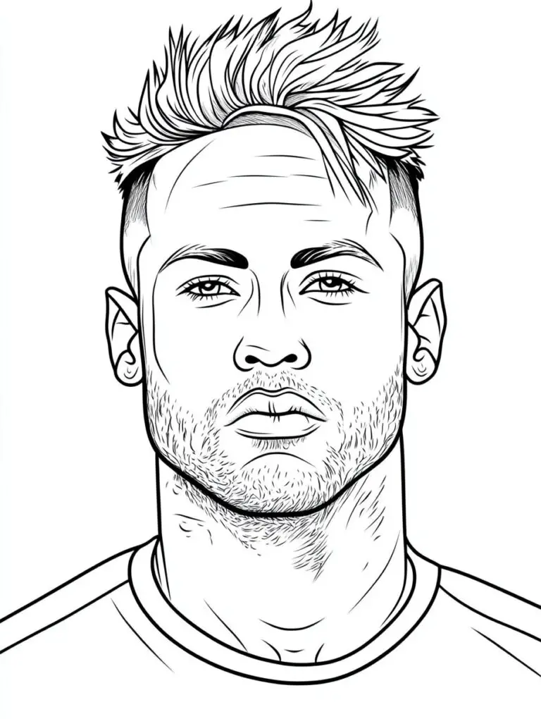 19 Neymar Coloring Pages - Free Printable PDFs
