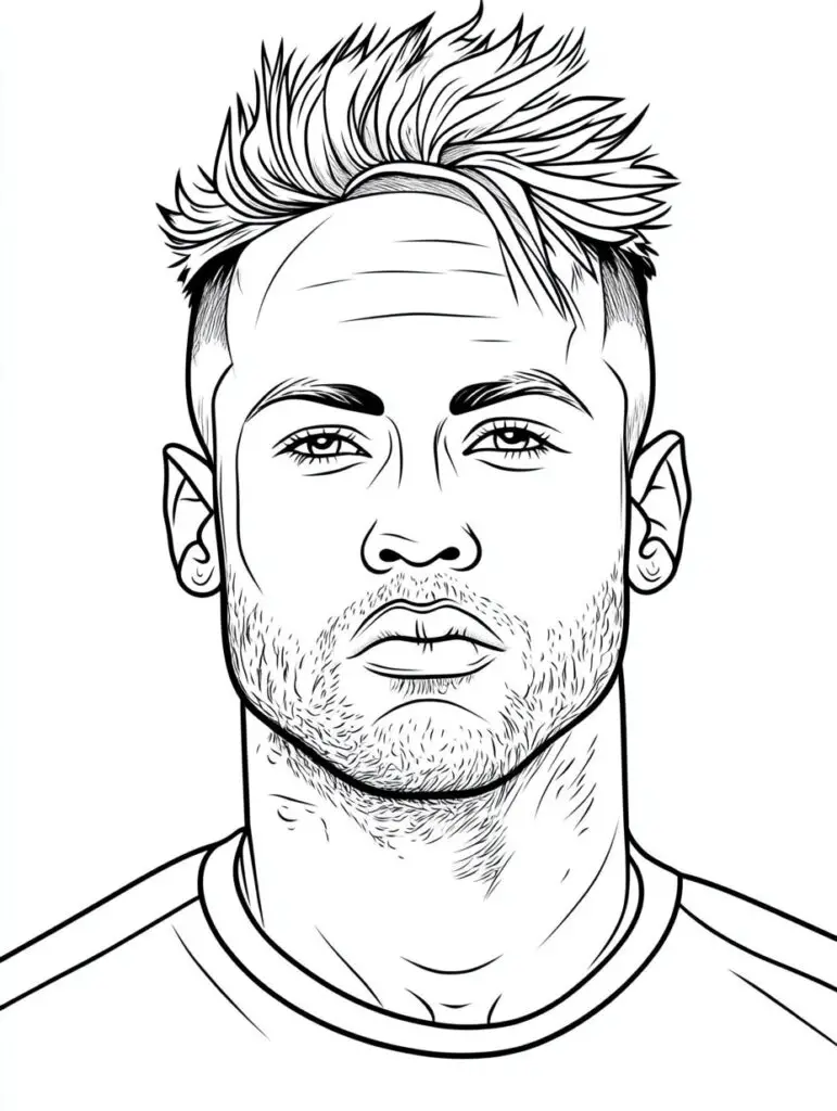 19 disegni Neymar da colorare - PDF stampabili gratuiti
